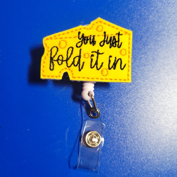Accessories | Schitts Creek Fold In The Cheese Retractable Badge Reel ...